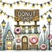 Donut Shop Clip Art 10 High Res Watercolor Jpgs Junk Journaling ...
