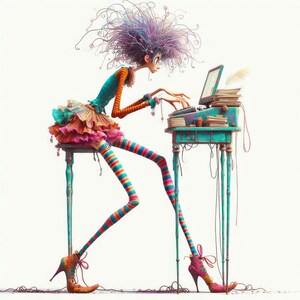 Quirky Secretary: Clip Art 10 High Res Watercolor Jpgs for Junk ...