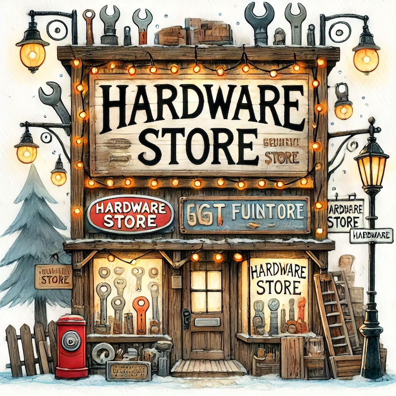 Hardware Store: Clipart, Junk Journal, Ephemera, Digital Download, 10 ...