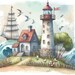 Whimsical Lighthouse: Clip Art Kit 10 High Res Watercolor Jpgs for Junk ...