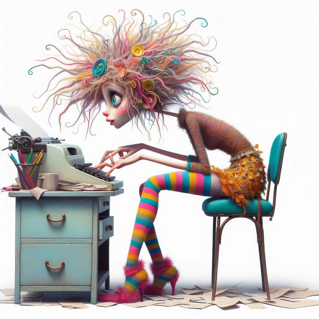 Quirky Secretary: Clip Art 10 High Res Watercolor Jpgs for Junk ...