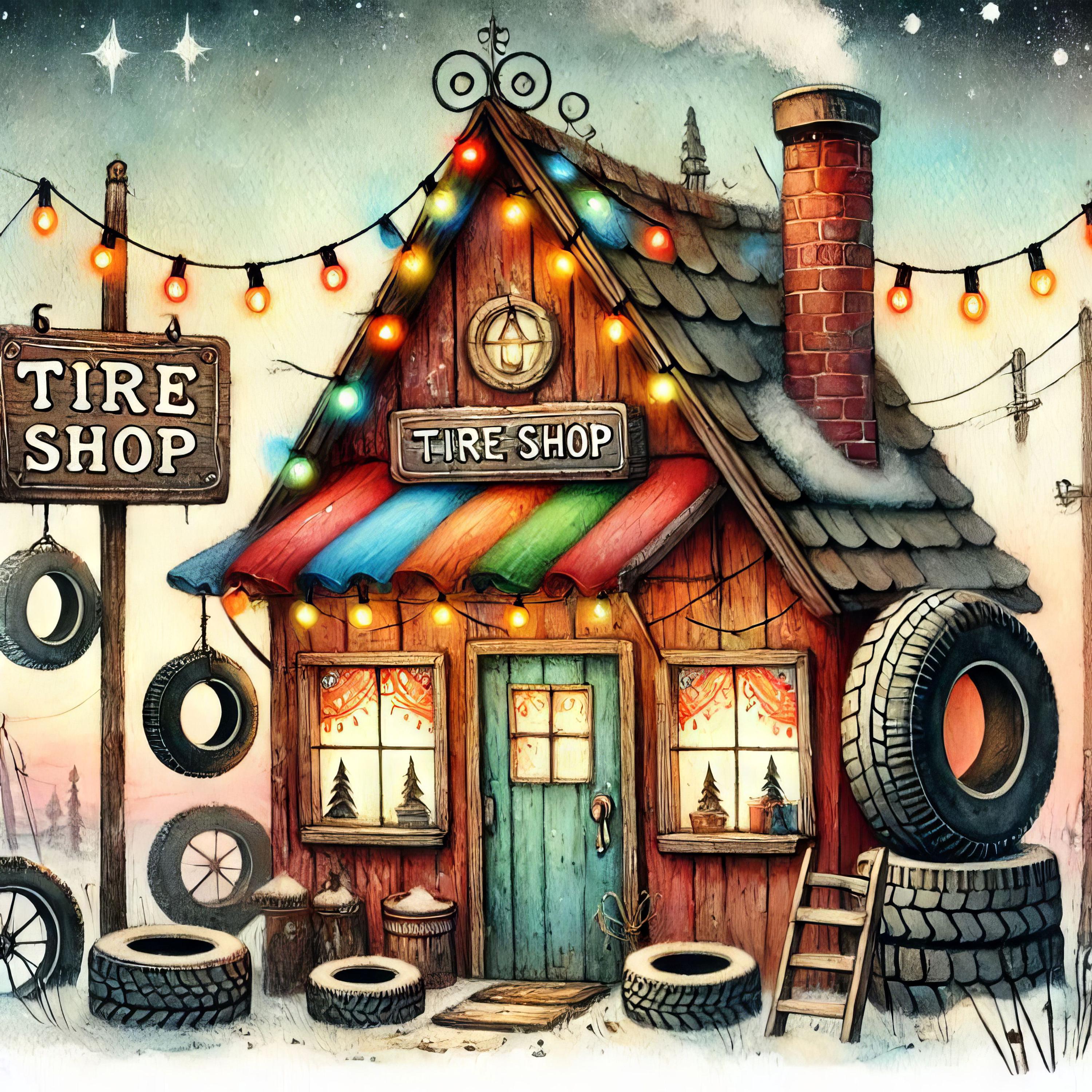 Tire Shop: Clip Art, 10 High Res Watercolor Jpgs, Junk Journaling ...