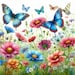 Butterfly Garden Watercolor Clipart: Junk Journal Kit (digital Art Jpgs ...