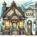 Whimsical Bank: Watercolor Clipart, Junk Journal, Ephemera (digital ...