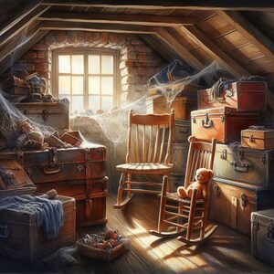 Grandma's Attic Clip Art 10 High Res Watercolor Jpgs for Junk ...