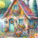 Sweet as Candy Cottage Clip Art Kit 10 High Res Watercolor Jpgs for ...