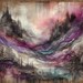 Boho Purple Fabric Collage: Clip Art, 10 High Res Watercolor Jpgs, Junk ...