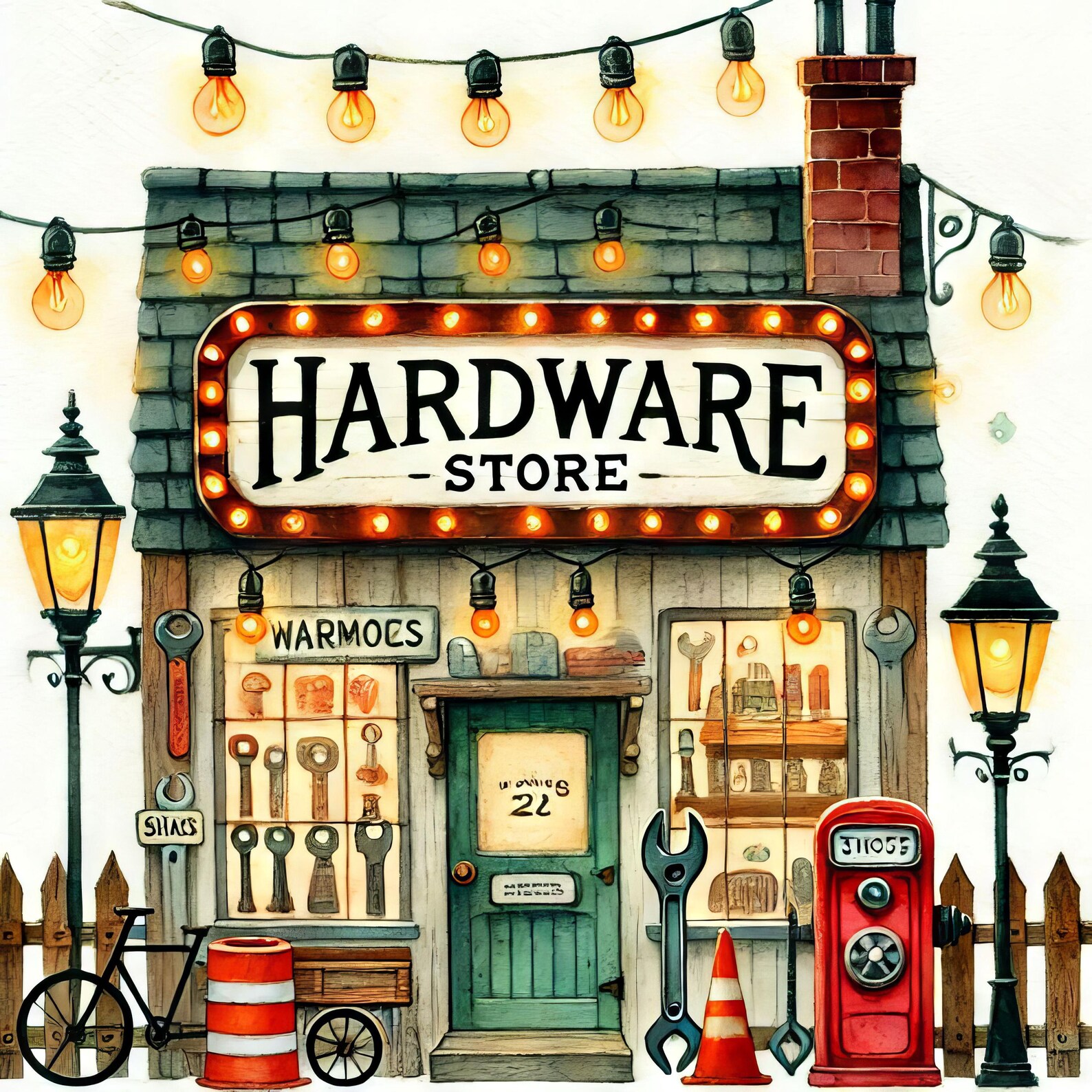 Hardware Store: Clipart, Junk Journal, Ephemera, Digital Download, 10 ...