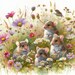 Meadow Mice: Clip Art 10 High Res Watercolor Jpgs for Junk Journaling ...