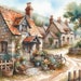 Rustic Village 10 High Res Watercolor Jpgs for Junk Journaling ...