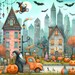 Whimsical Halloween Clip Art 10 High Res Watercolor Jpgs for Junk ...