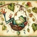 Whimsical Frog Clip Art 10 High Res Watercolor Jpgs for Junk Journaling ...