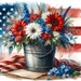 Patriotic Flowers: Clipart 10 High Res Watercolor Jpegs for Junk ...