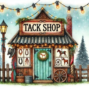 Tack Shop 10 High Res Watercolor Jpgs Junk Journaling, Scrapbooking ...