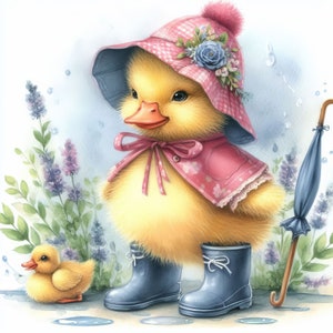 Ready for Rain Set 1 Clip Art Bundle 10 High Res Watercolor Jpgs Junk ...