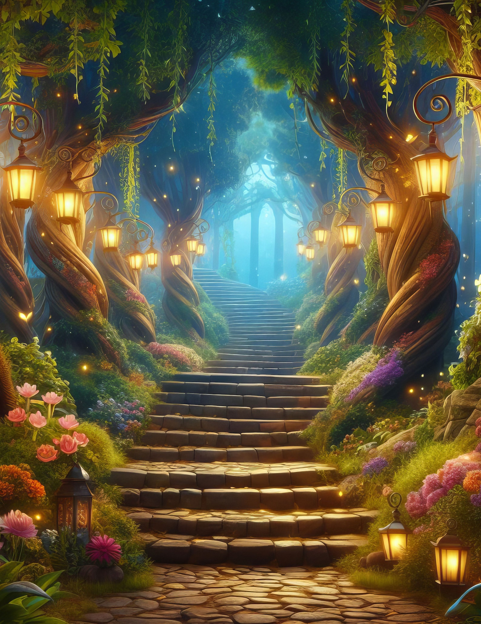 Fantasy Pathway Clip Art Bundle 10 High Res Watercolor Jpgs for Junk ...