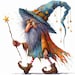 Quirky Wizard: Clip Art, 10 High Res Watercolor Jpgs, Junk Journaling ...