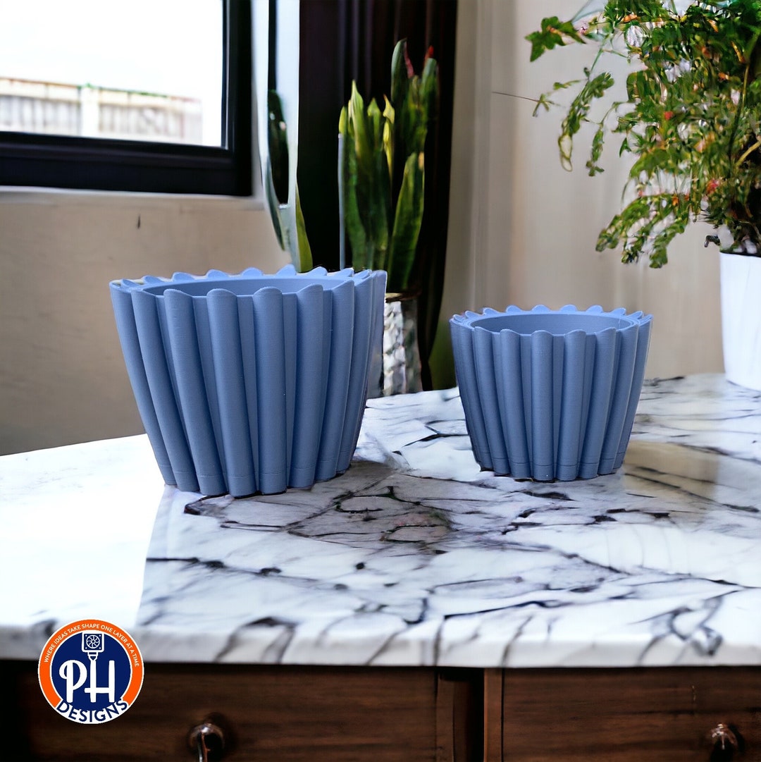 Indoor Planter Pot Navy Blue Planter Pot Gift or Decorative Spring ...