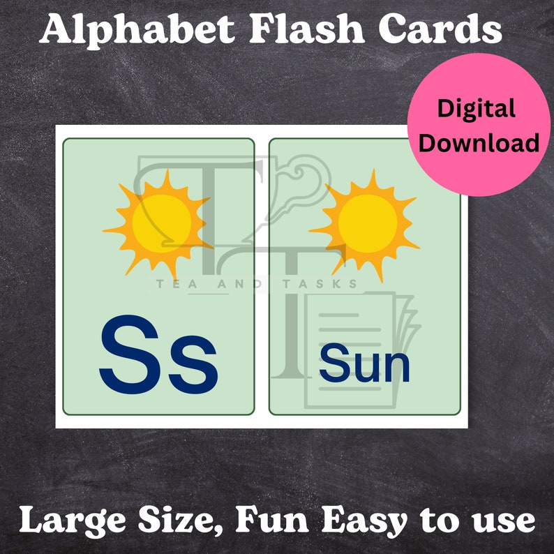 Alphabet Flashcards, Flashcards for Kids, Preschool Learning ...