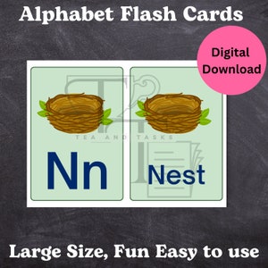 Alphabet Flashcards, Flashcards for Kids, Preschool Learning ...