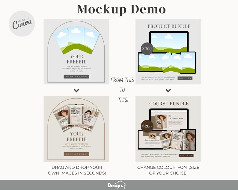 30 Digital Product Mockups Done for You Digital Product Bundle Digital ...