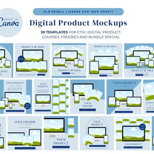 30 Digital Product Mockups | Done for You Digital Product Bundle ...