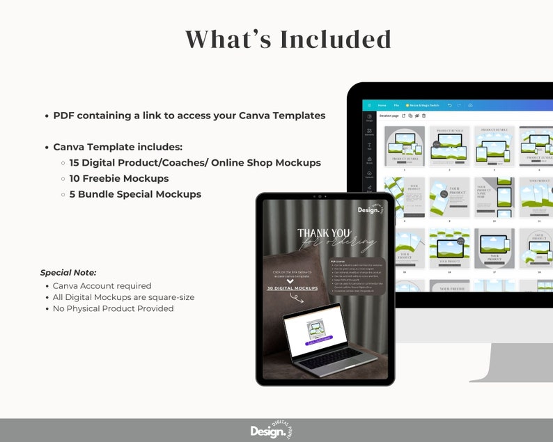 30 Digital Product Mockups Done for You Digital Product Bundle Digital ...