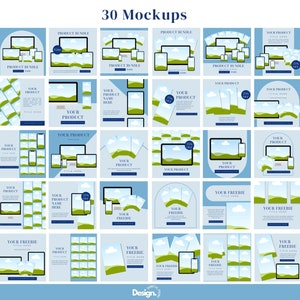 30 Digital Product Mockups | Done for You Digital Product Bundle ...