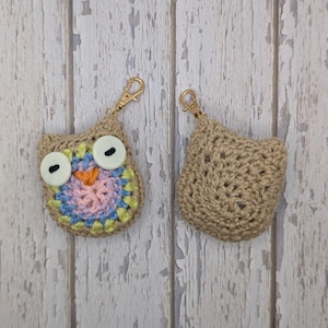 Mini Crocheted Owl Keychain - Etsy