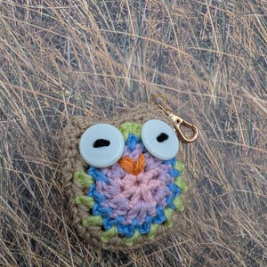Mini Crocheted Owl Keychain - Etsy