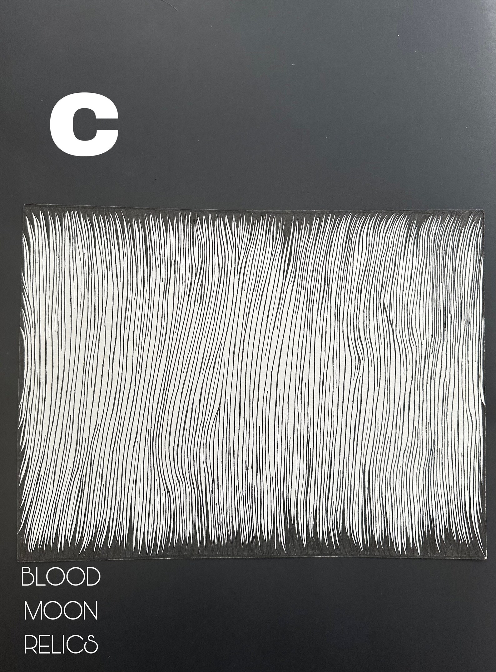 Black and White Ink on Paper Repeating Patters Optical Illusion Eye ...