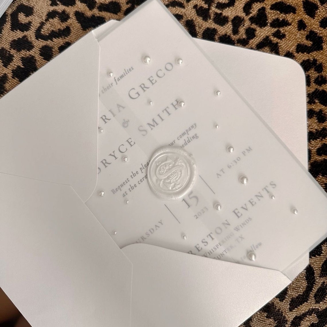 Pearl Wedding Invitation, inci Invitation, Luxury Wedding Invitation ...