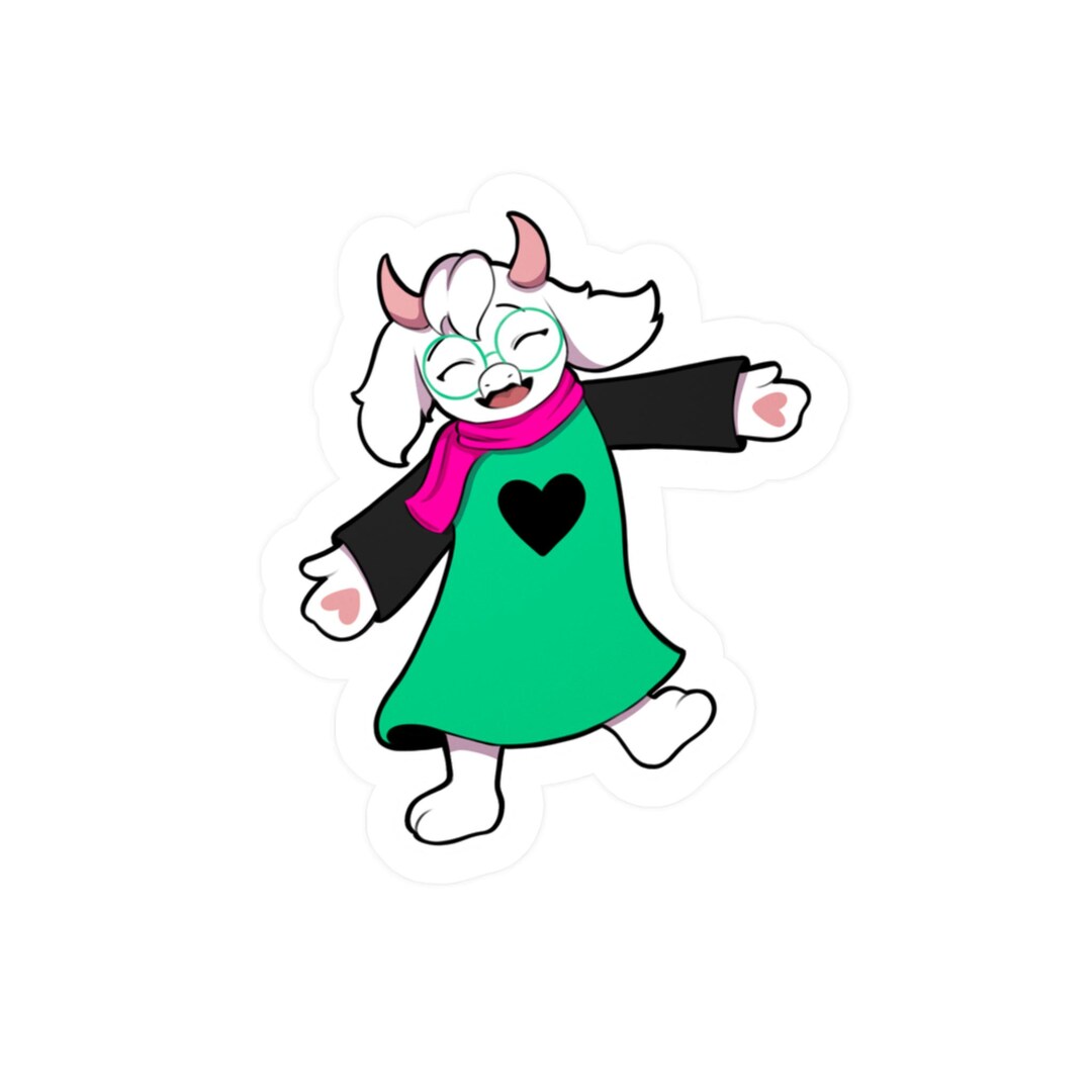 Deltarune Ralsei Sticker: Waterproof Vinyl Decal, Laptop, Journal - Etsy