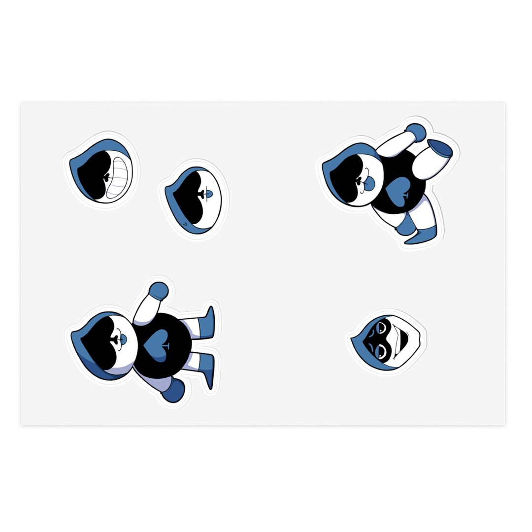 Deltarune Lancer Sticker Sheet, White & Holographic, Journaling ...
