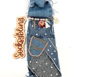 Upcycled Denim Statement Necktie – Handmade With African Silhouette ...