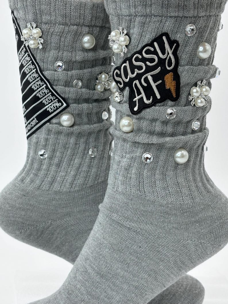 Blinged-out Junk Socks| Rhinestone Socks| Bedazzled Socks - Etsy