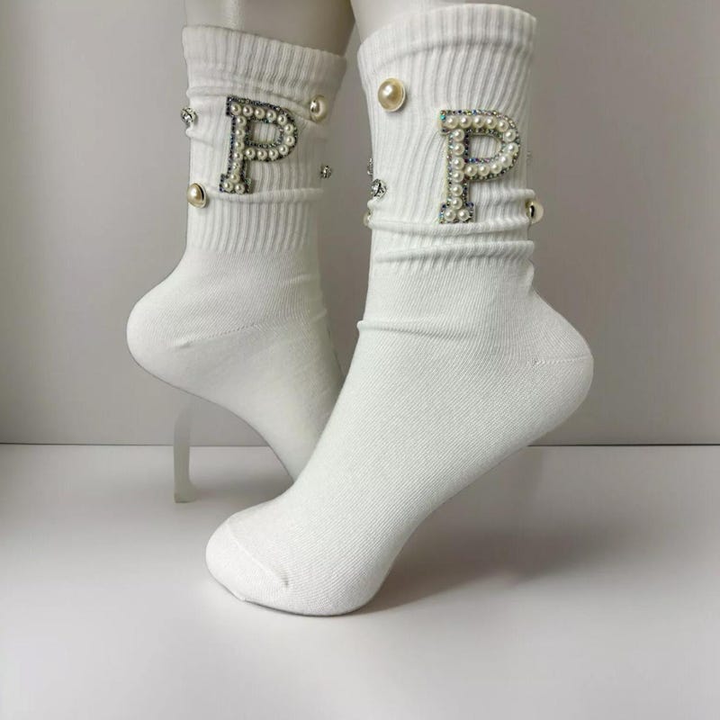 Rhinestone Socks - Etsy
