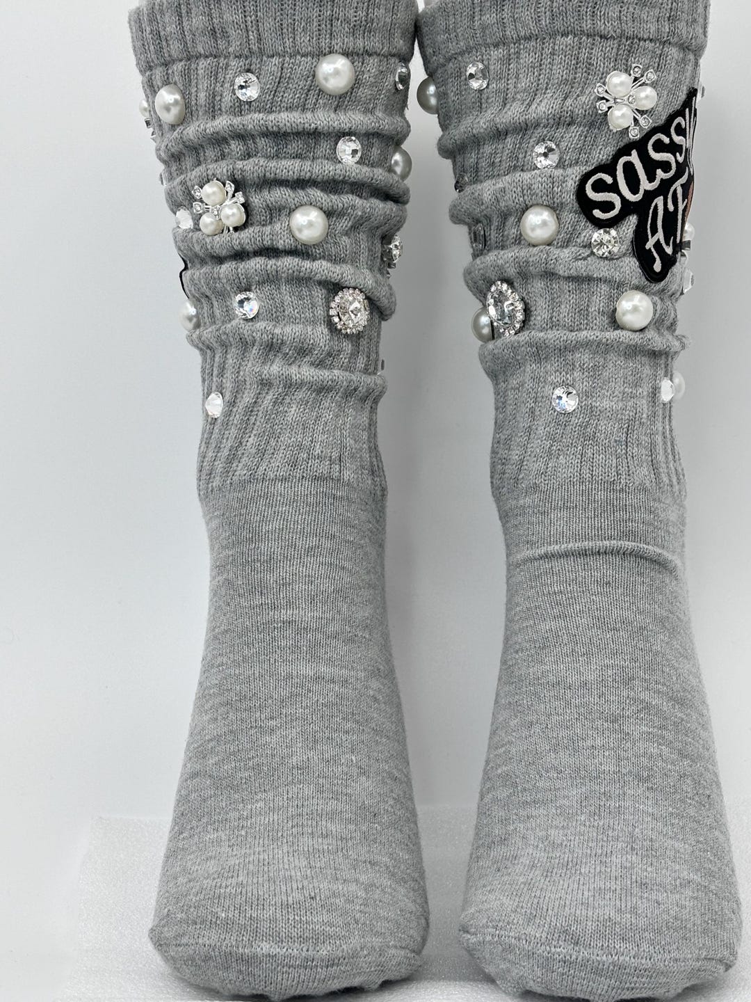 Blinged-out Junk Socks| Rhinestone Socks| Bedazzled Socks - Etsy