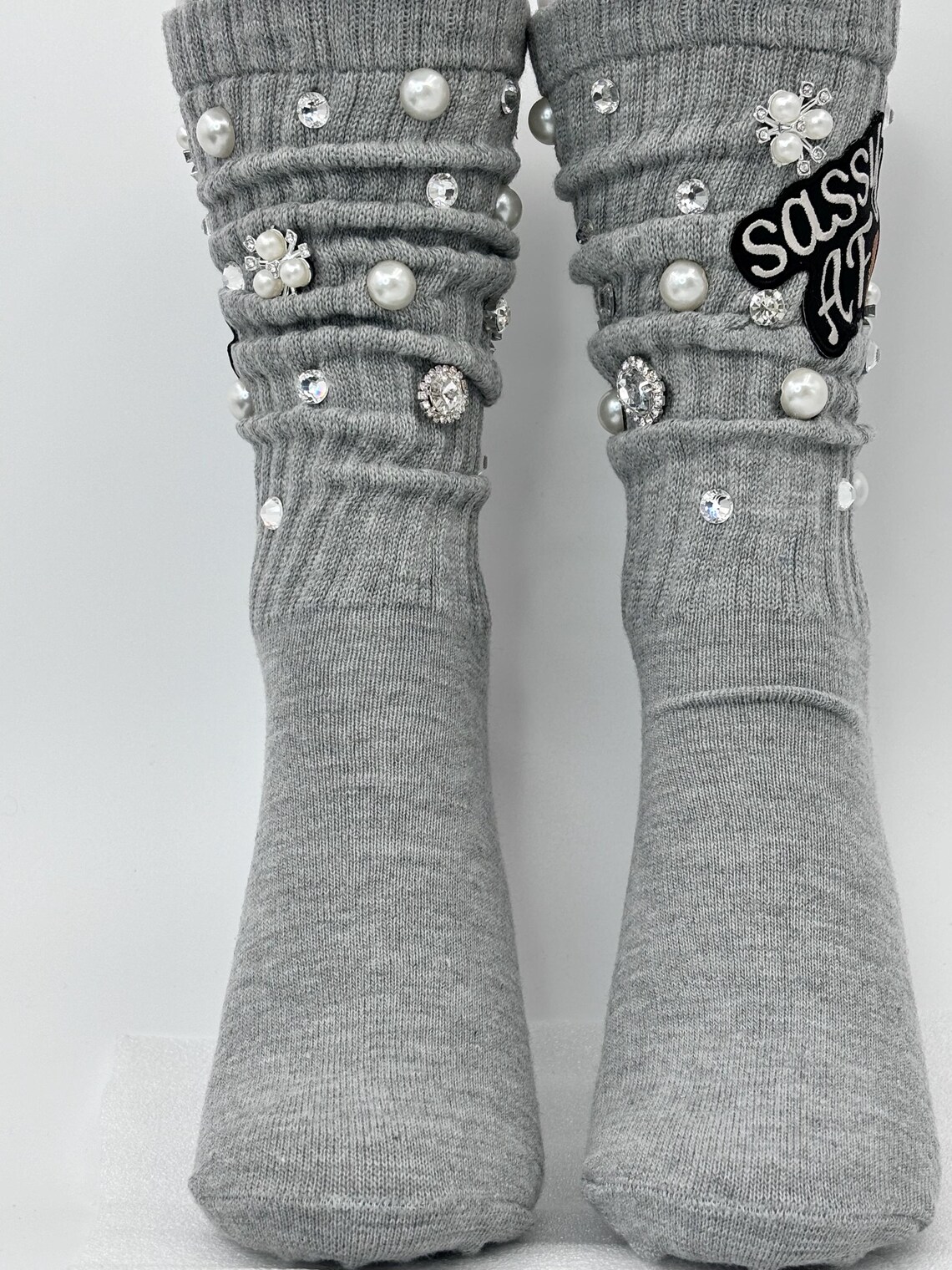 Blinged-out Junk Socks| Rhinestone Socks| Bedazzled Socks - Etsy