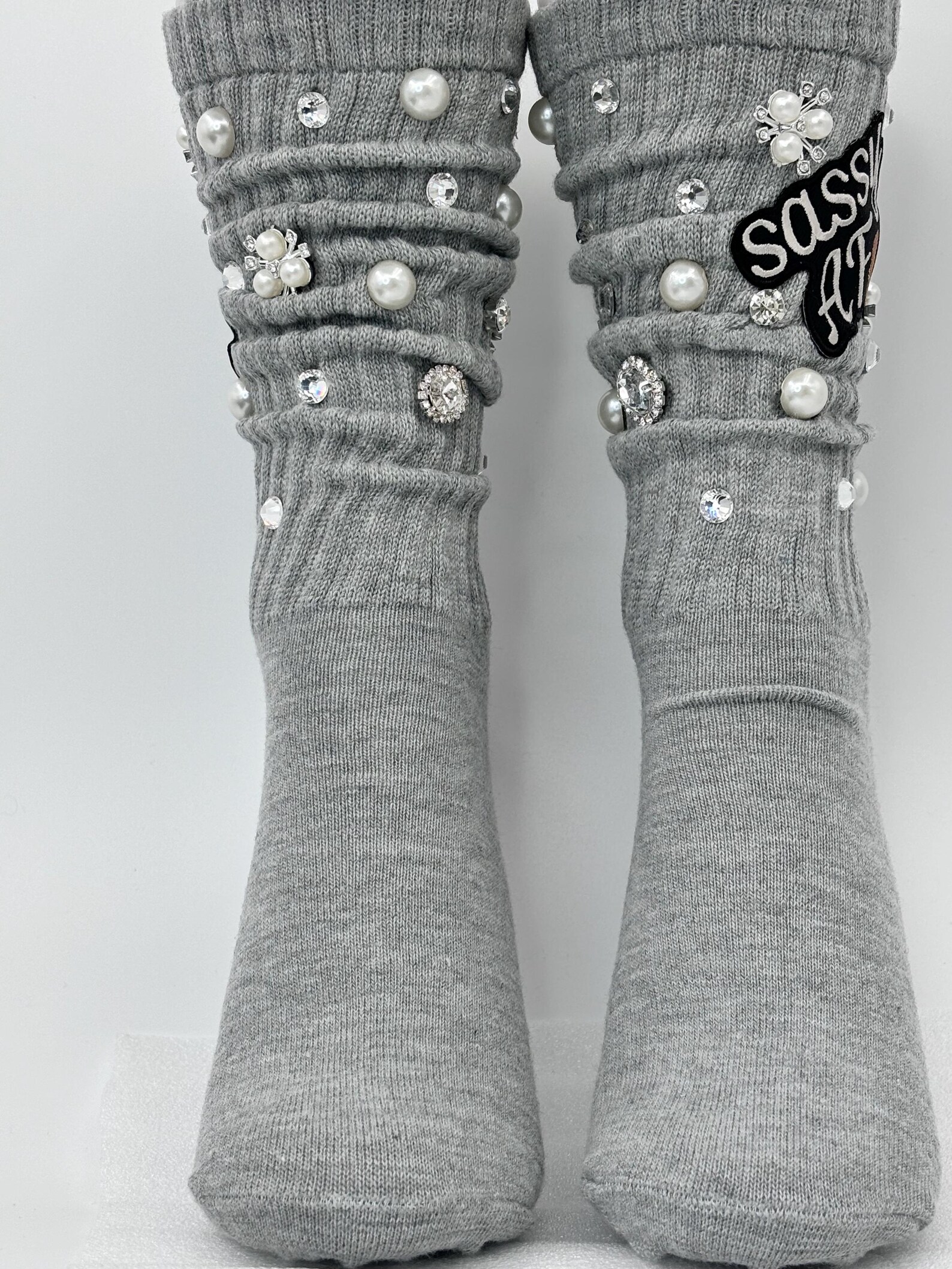 Blinged-out Junk Socks| Rhinestone Socks| Bedazzled Socks - Etsy