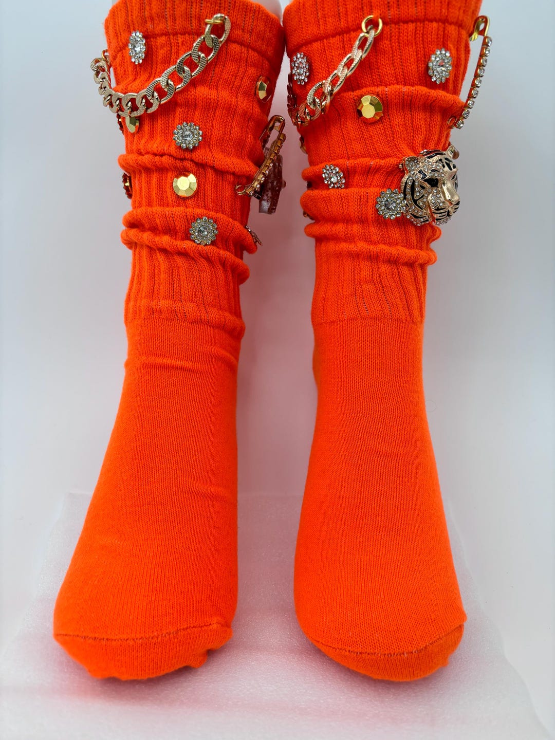Tiger Orange Junk Socks - Etsy