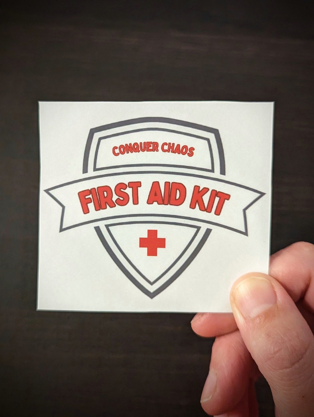 First Aid Kit Label Survival Sticker Emergency Prep - Etsy