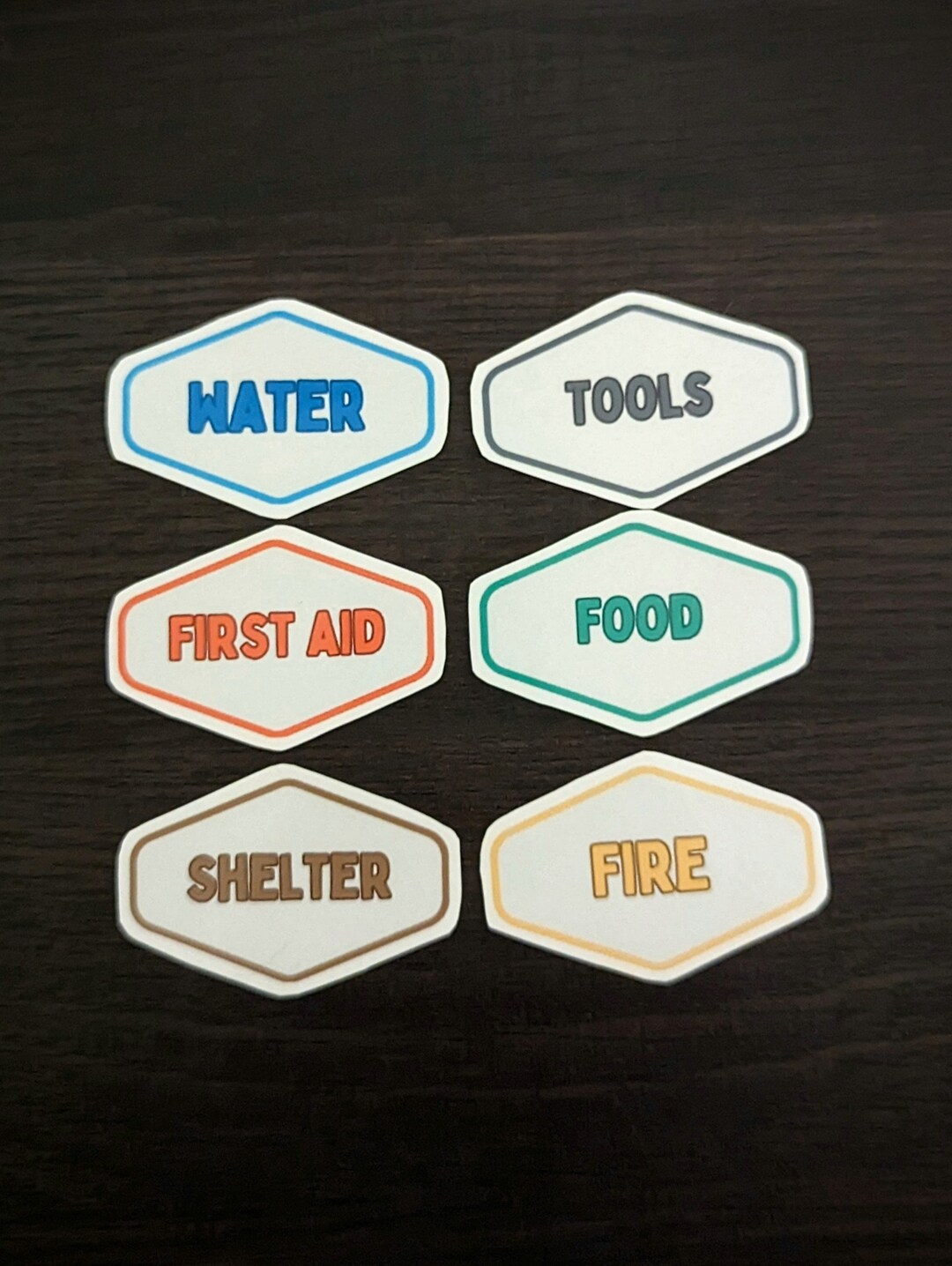 Emergency Labels Survival Camping Set of 6 Stickers - Etsy