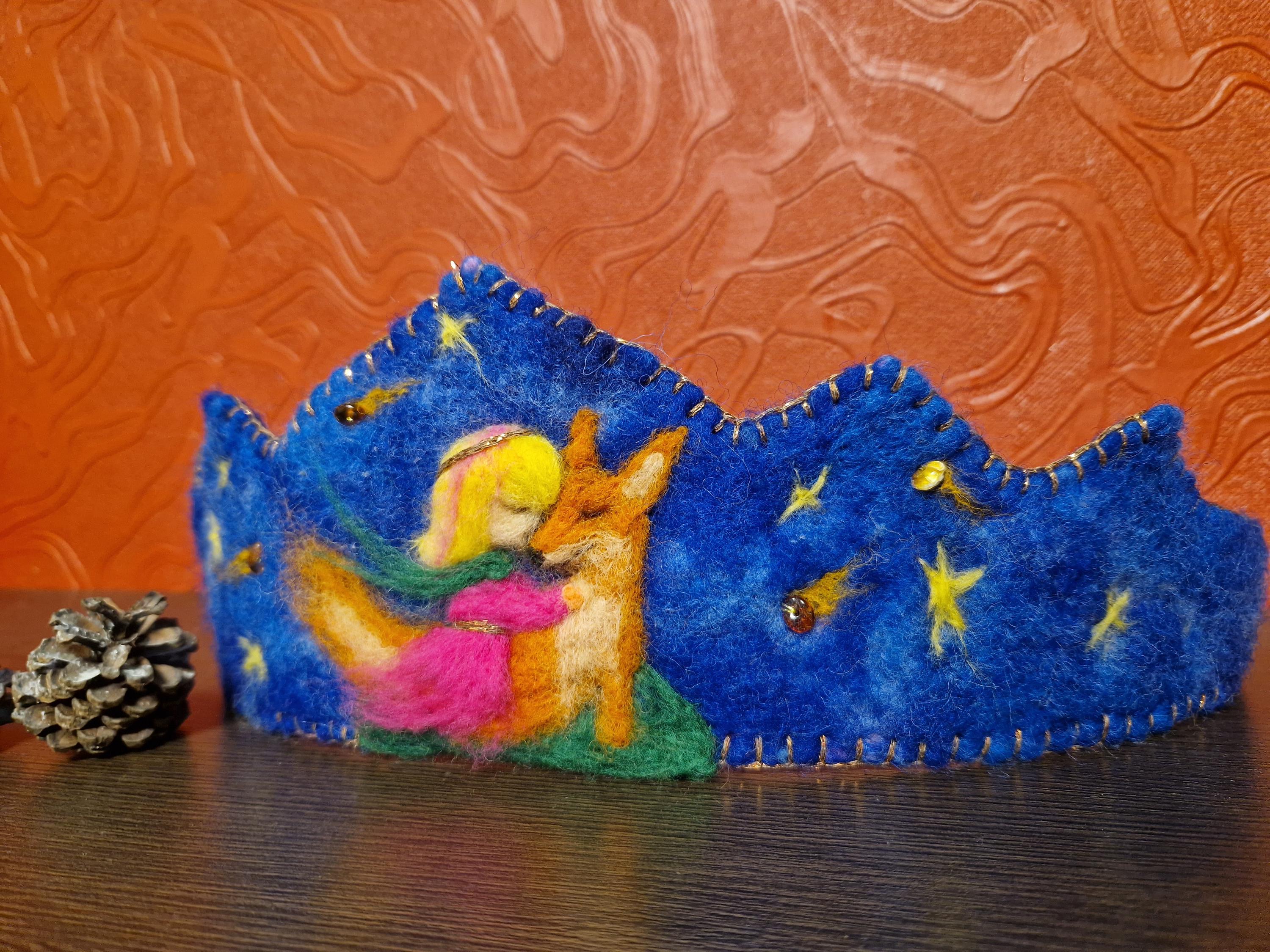 Handmade Felted Birthday Crown Gift | Waldorf Inspired Wool Crown - Etsy