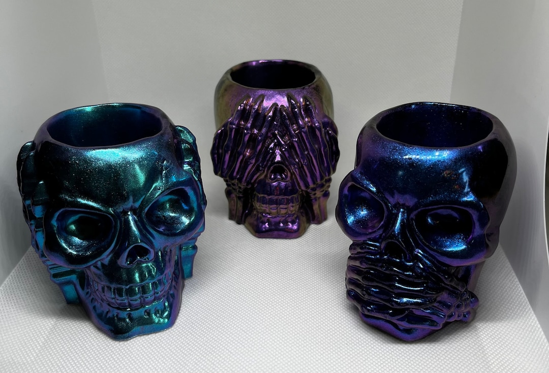 Hear No Evil, Speak No Evil, See No Evil. Chromatic Colors Small Resin ...