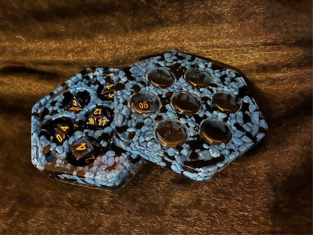 Hexagon Dice Box W/matching Dice Set - Etsy