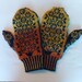 Coneflower Mitten Knitting PDF Pattern Stranded Colorwork Selbu ...