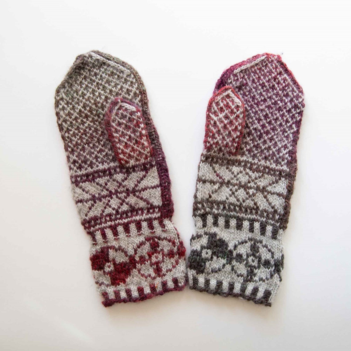 Viking Ship Mitten Knitting Pattern: Suitable for Men or Women Stranded ...