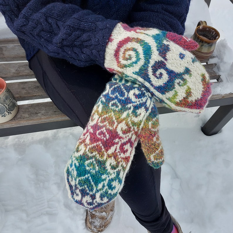 Unicorn Mitten Knitting Pattern Instant Download PDF Colorwork / Fair ...