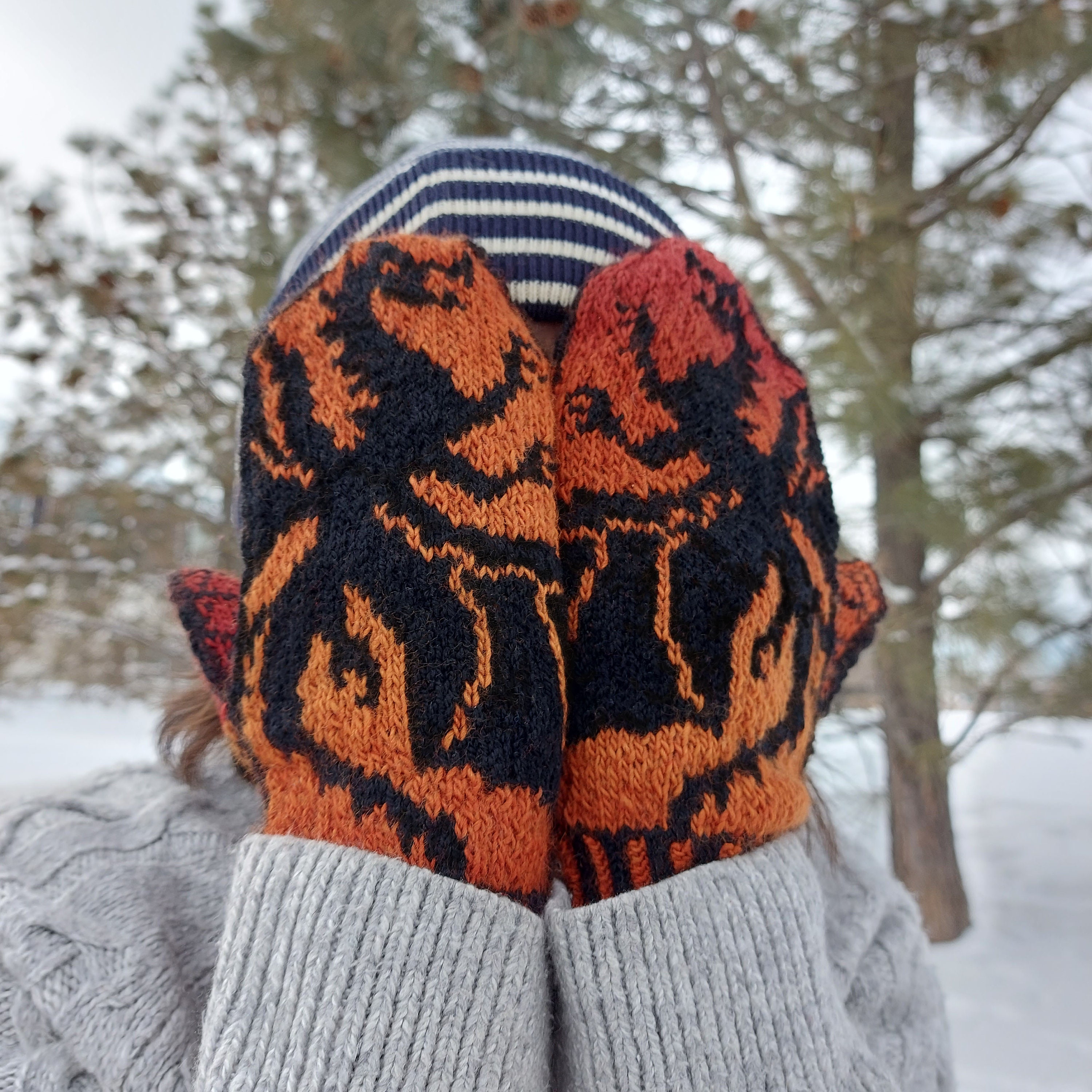 Dragon Mitten Knitting Pattern Instant Download PDF Colorwork / Fair ...
